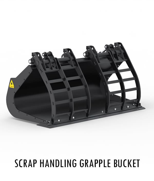 Balefill Grapple Bucket for Transfer Stations Dymax Inc