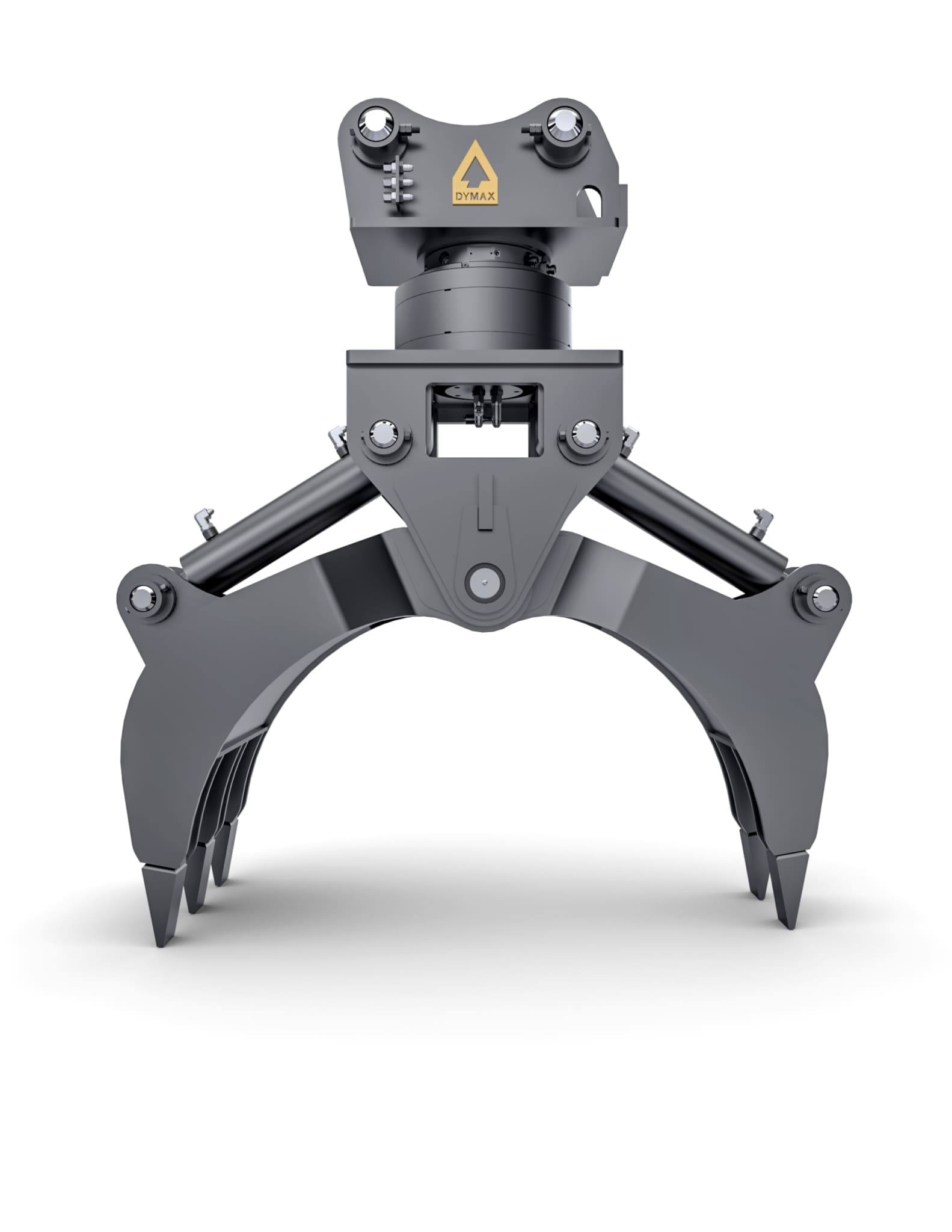 Trash Grapple Attachment for Hydraulic Excavators | Dymax