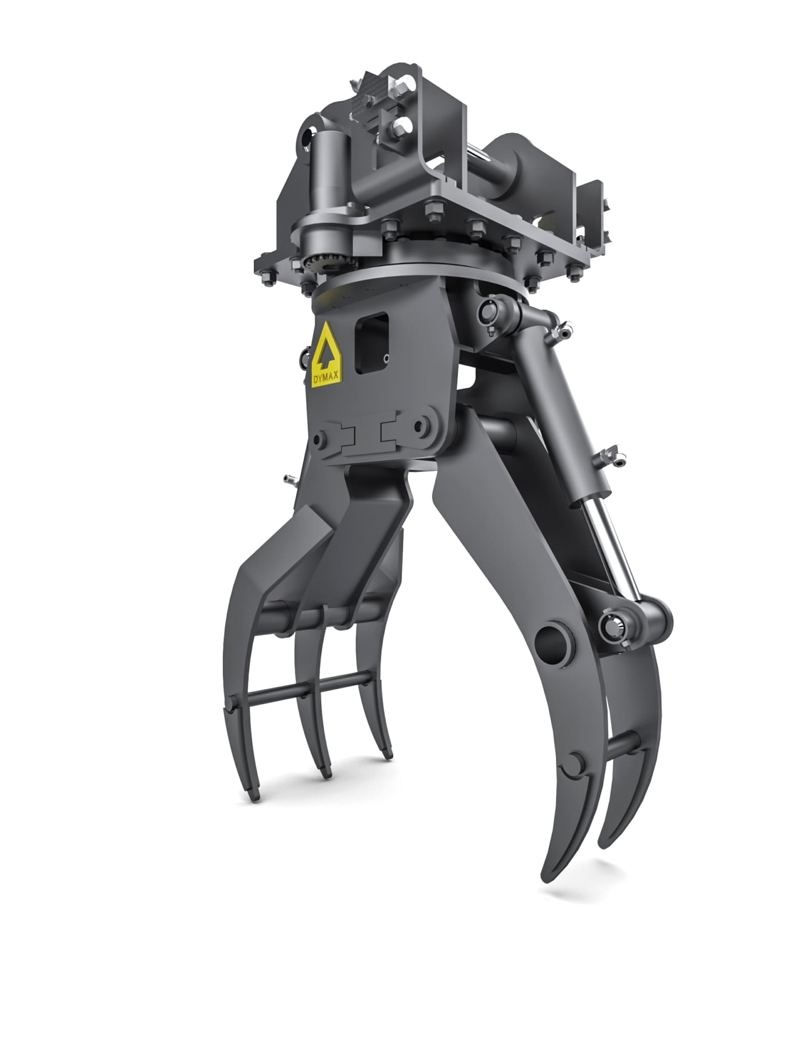 Multi-Application Tine Grapple for Compact Excavators | Dymax Inc
