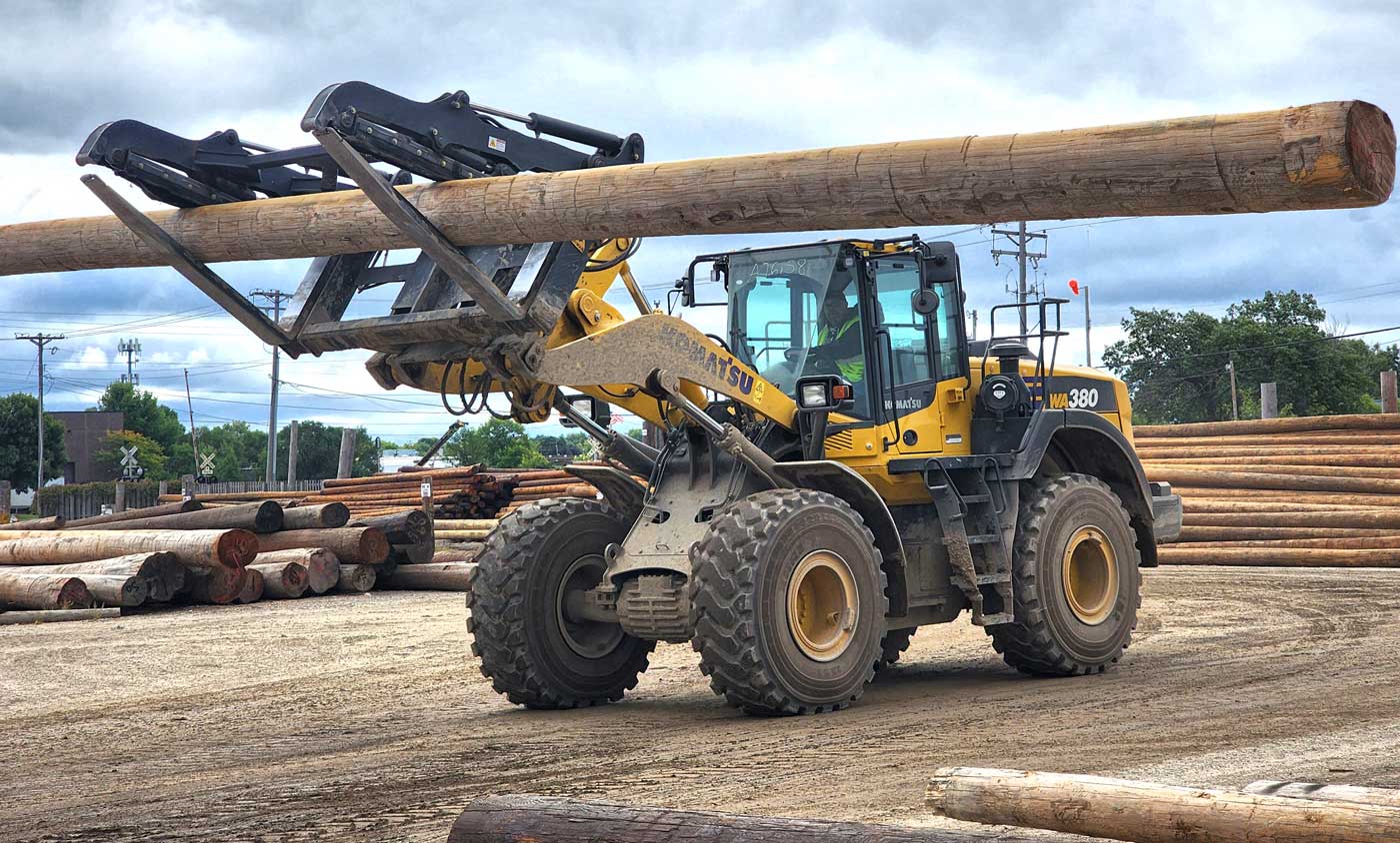 Pipe Fork and Pole Fork with Grapples - Dymax Attachments